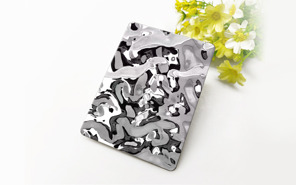 Customized Medium Wave Water Ripple Finish Stainless Steel Sheet ...