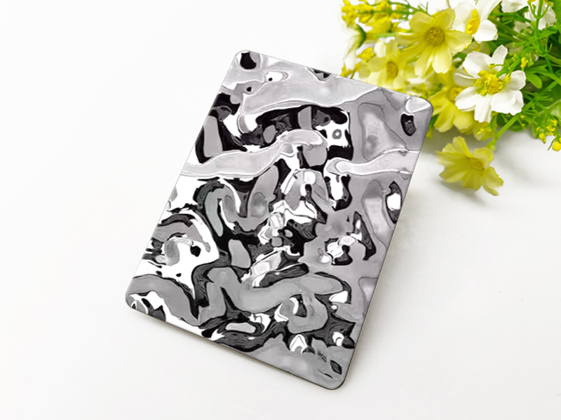 Customized Medium Wave Water Ripple Finish Stainless Steel Sheet ...